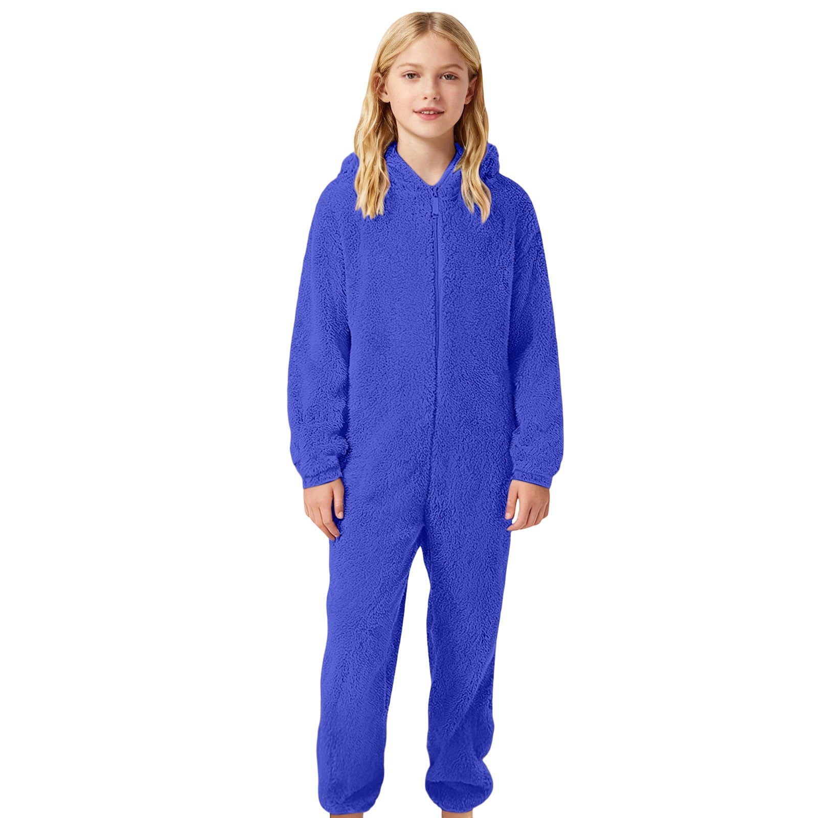 CCRFTGI Fleece Jumpsuit for Chiilren Boys Girls Size 8 Fuzzy Zipper ...