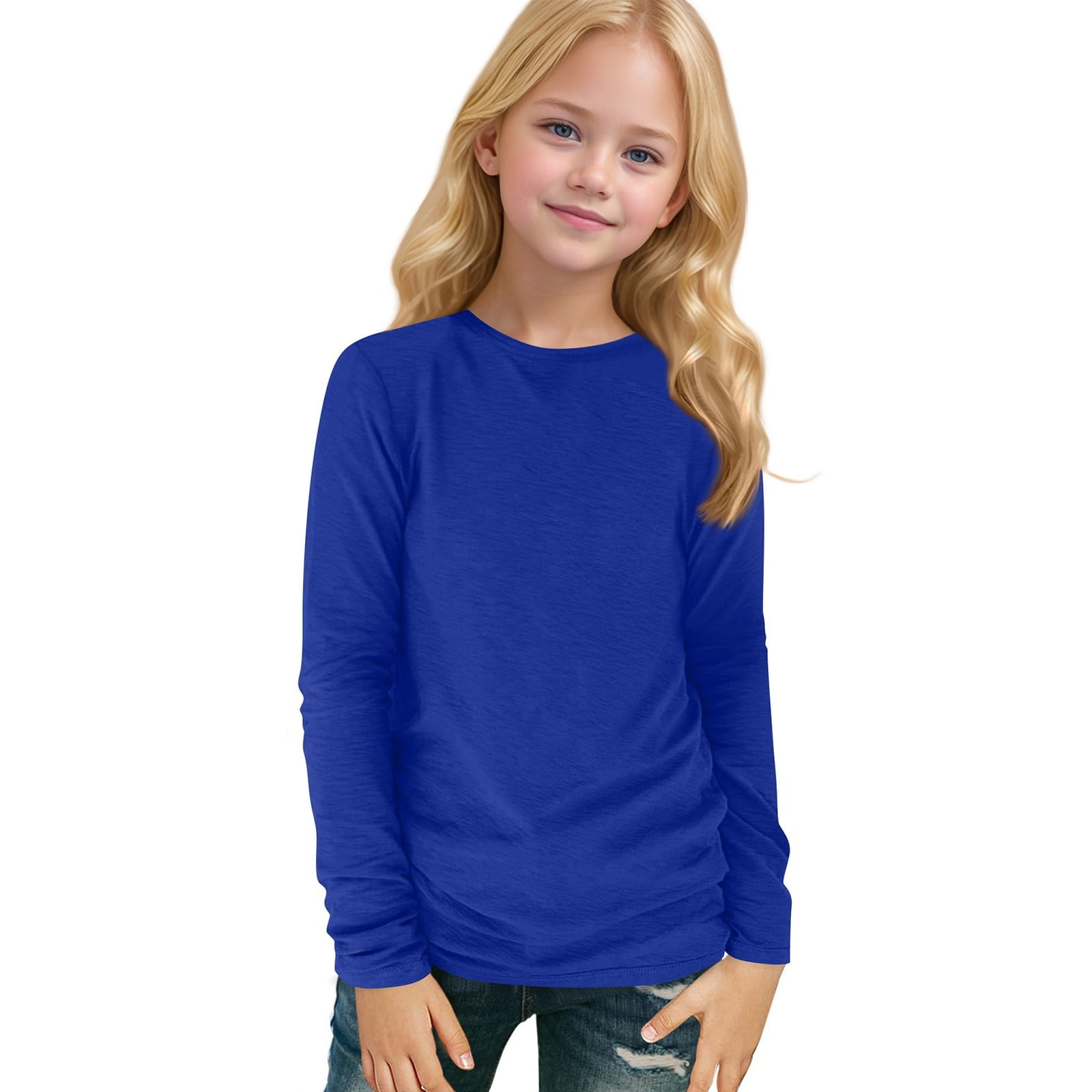 CCRFTGI Girls Long Sleeve Shirts Black Girls Tops Size 10-12 Fall Cute ...
