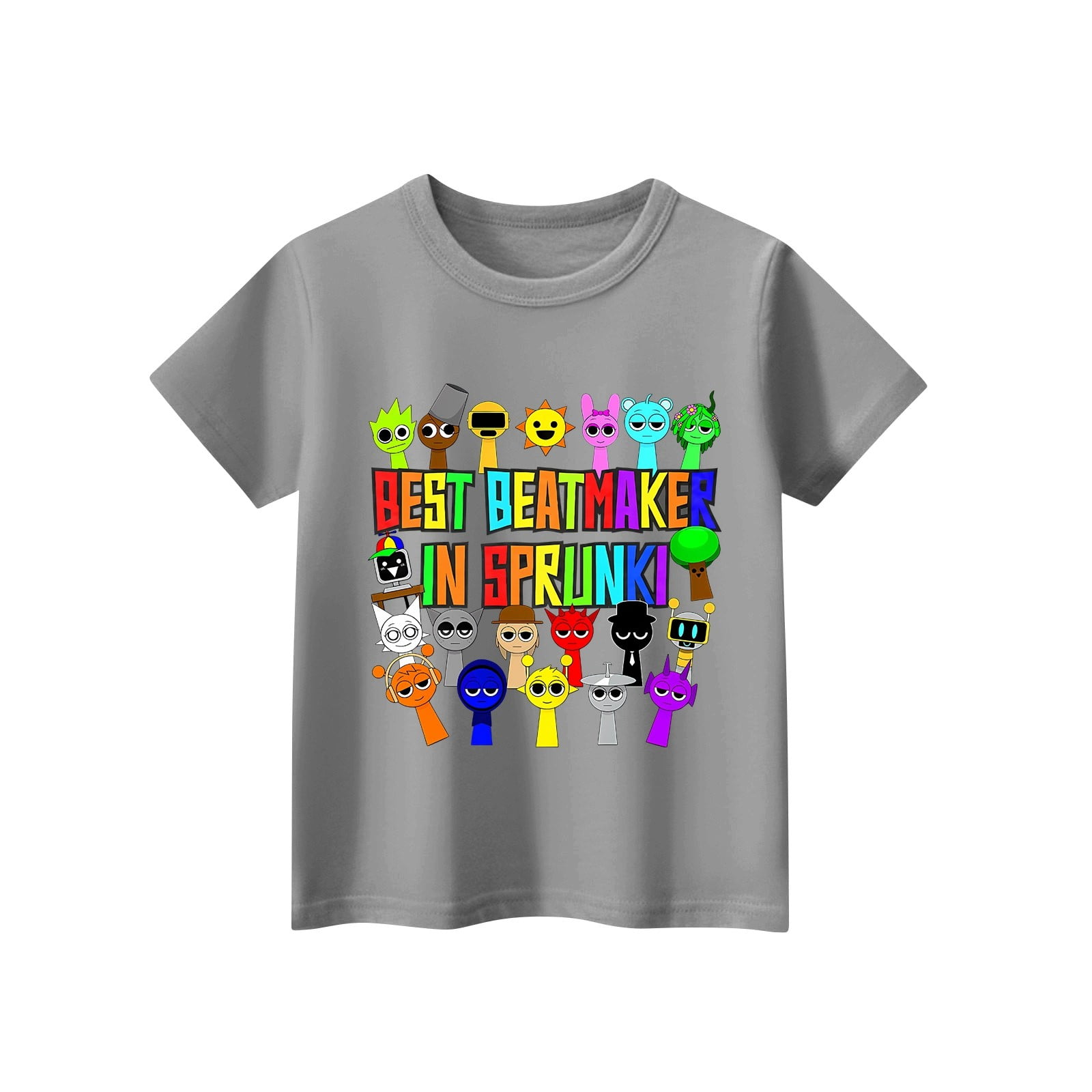 CCRFTGI Girls Sprunki T Shirts Size 8-9 Cute Short Sleeve Shirt for ...