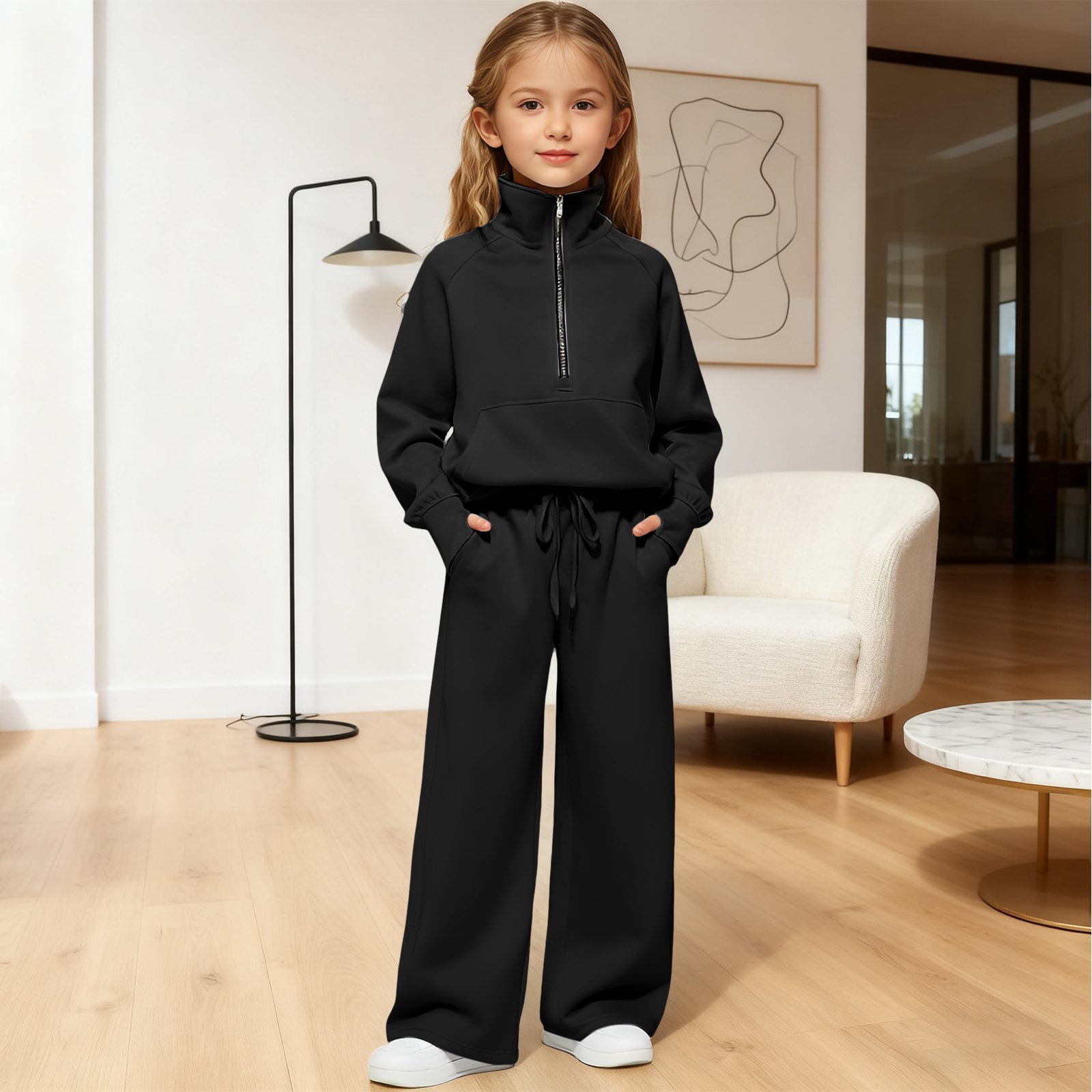 CCRFTGI Girls Sweat Suits 2 Piece Set Size 10-12 Casual Outfits Trendy ...