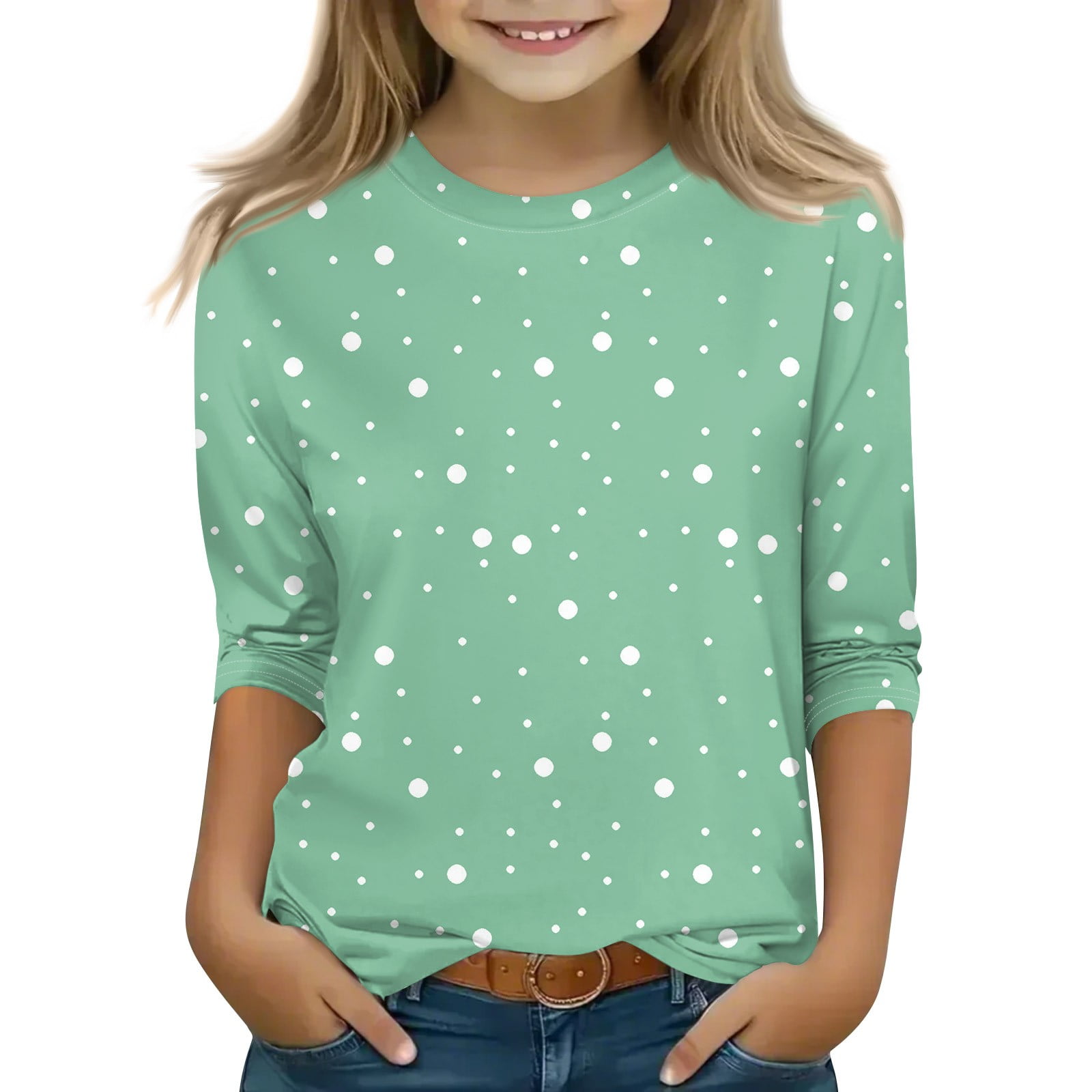 CCRFTGI Girls Tops 12-14 Ropa Ninas 10/12 Y Crew Neck Tween Girls Tops ...