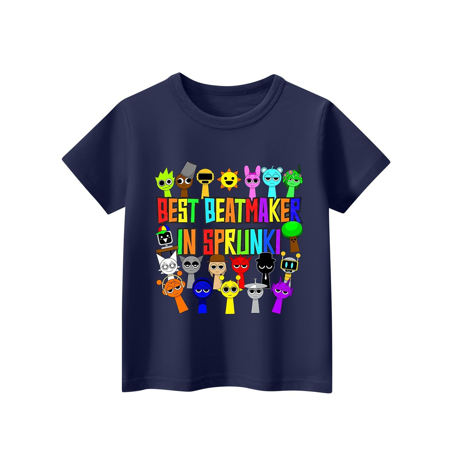 CCRFTGI Graphic T Shirts for Girls Size 12-14 Sprunki Short Sleeve ...