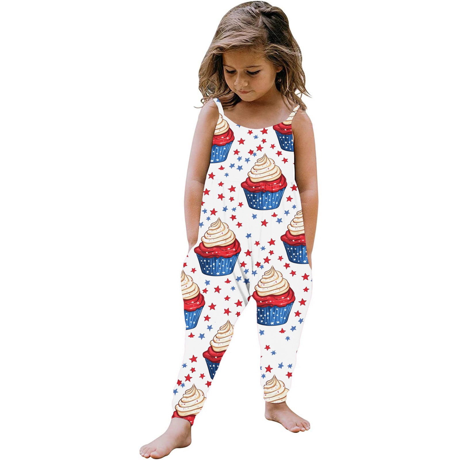 CCRFTGI Independence Day Girls Rompers Size 14-16 4th Of July Freedom ...