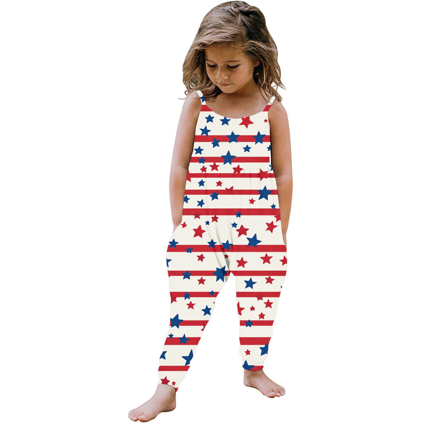 CCRFTGI Independence Day Girls Rompers Size 14-16 Festival Spaghetti ...