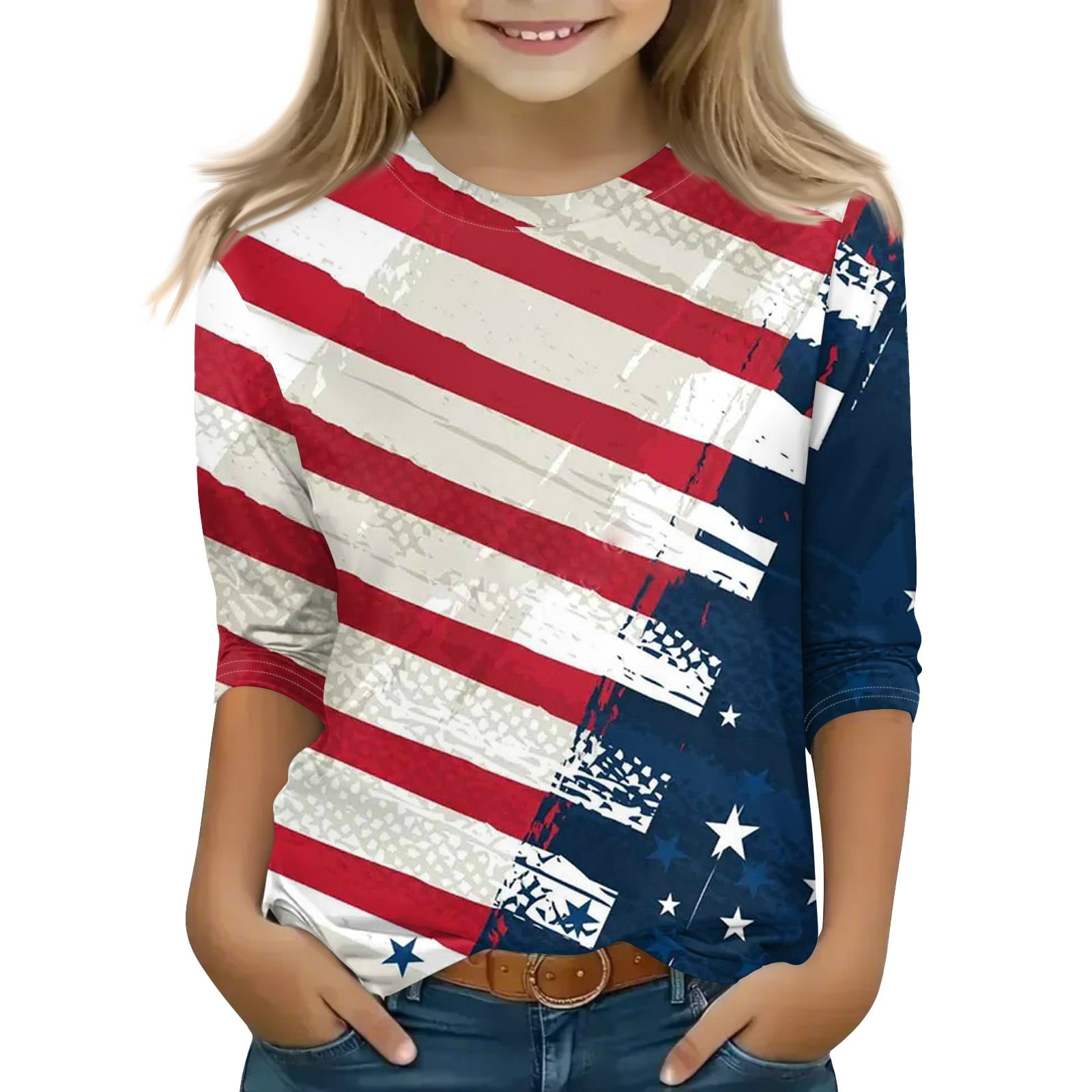 CCRFTGI Independence Day Watermelon Red Tops for Teen Girls 4th Of July ...