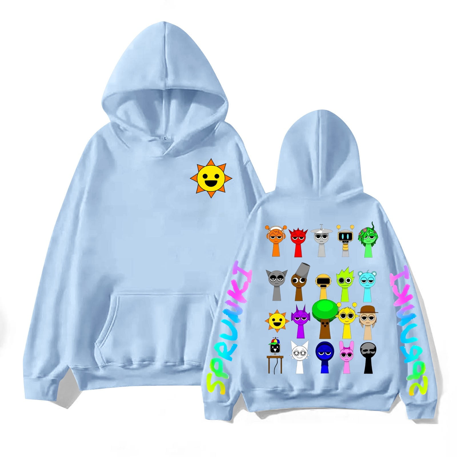 CCRFTGI Kids Sprunki Hoodie Oversized Graphic Boys Hoodies Winter ...