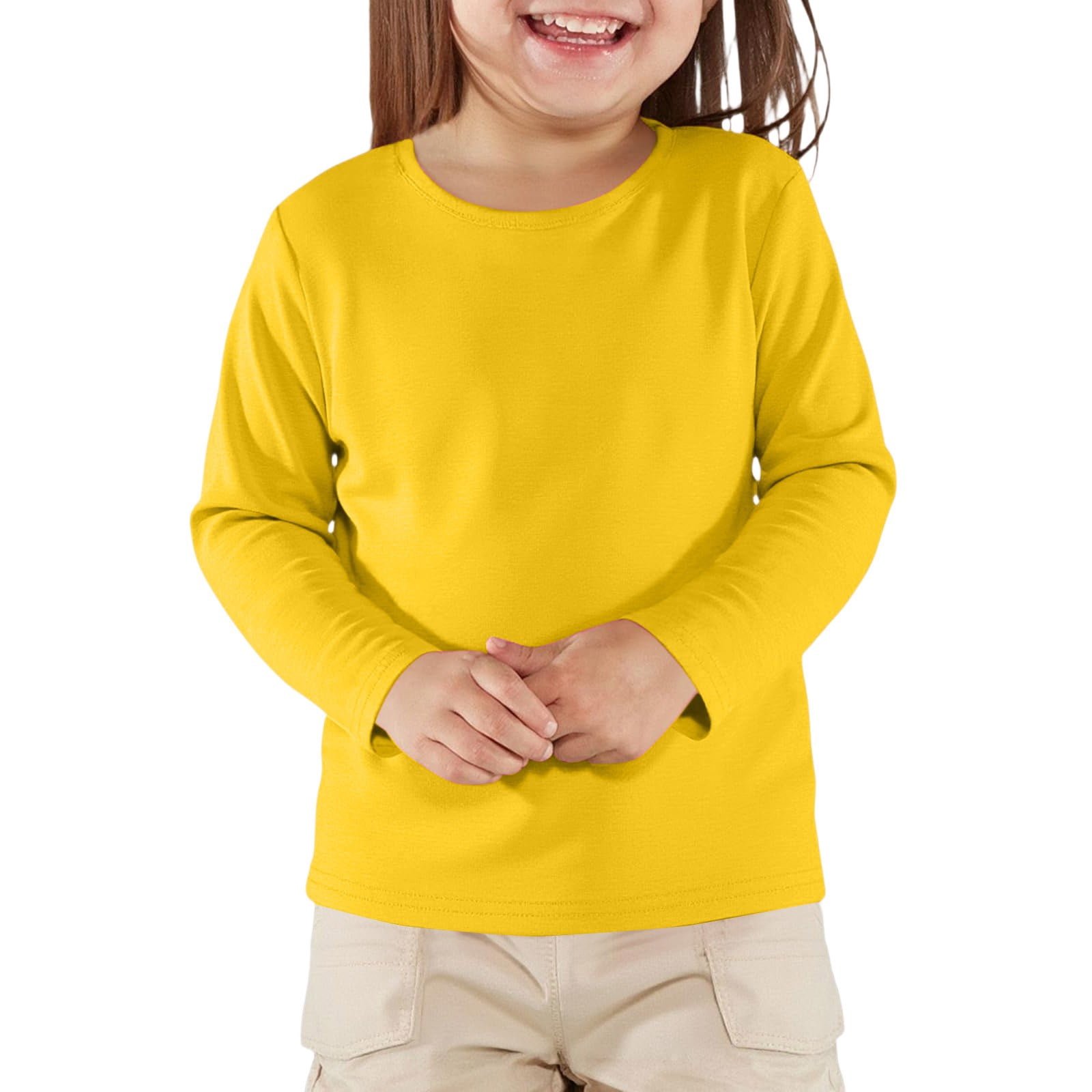CCRFTGI Long Sleeve Girls Tops Size 7-8 Cute T shirts for kids Girls ...