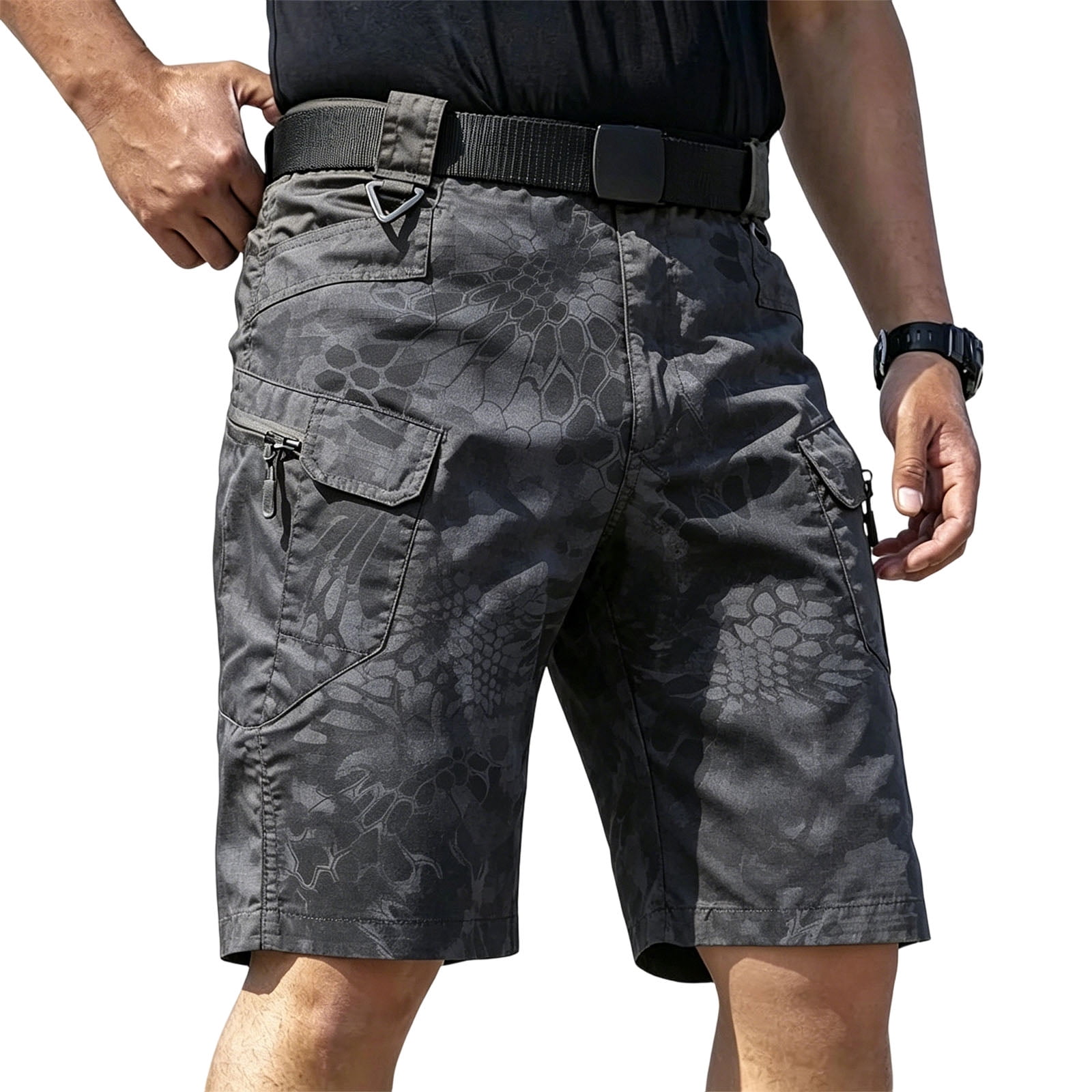 CCRFTGI Mens Cargo Shorts Big and Tall Outdoor Water Resistant Shorts ...