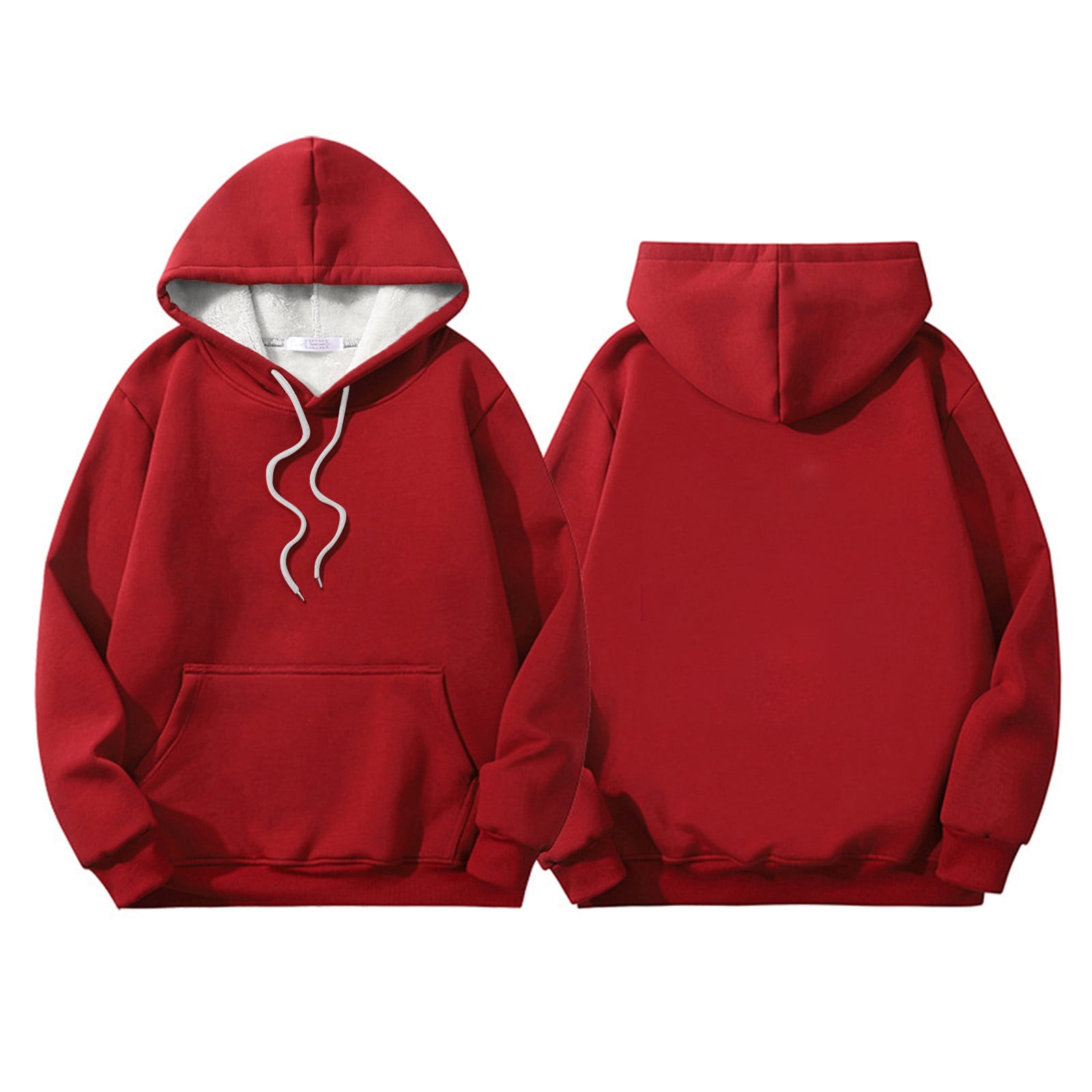 CCRFTGI Mens Hoodies Pullover Big and Tall Fleece Lined Hooded ...