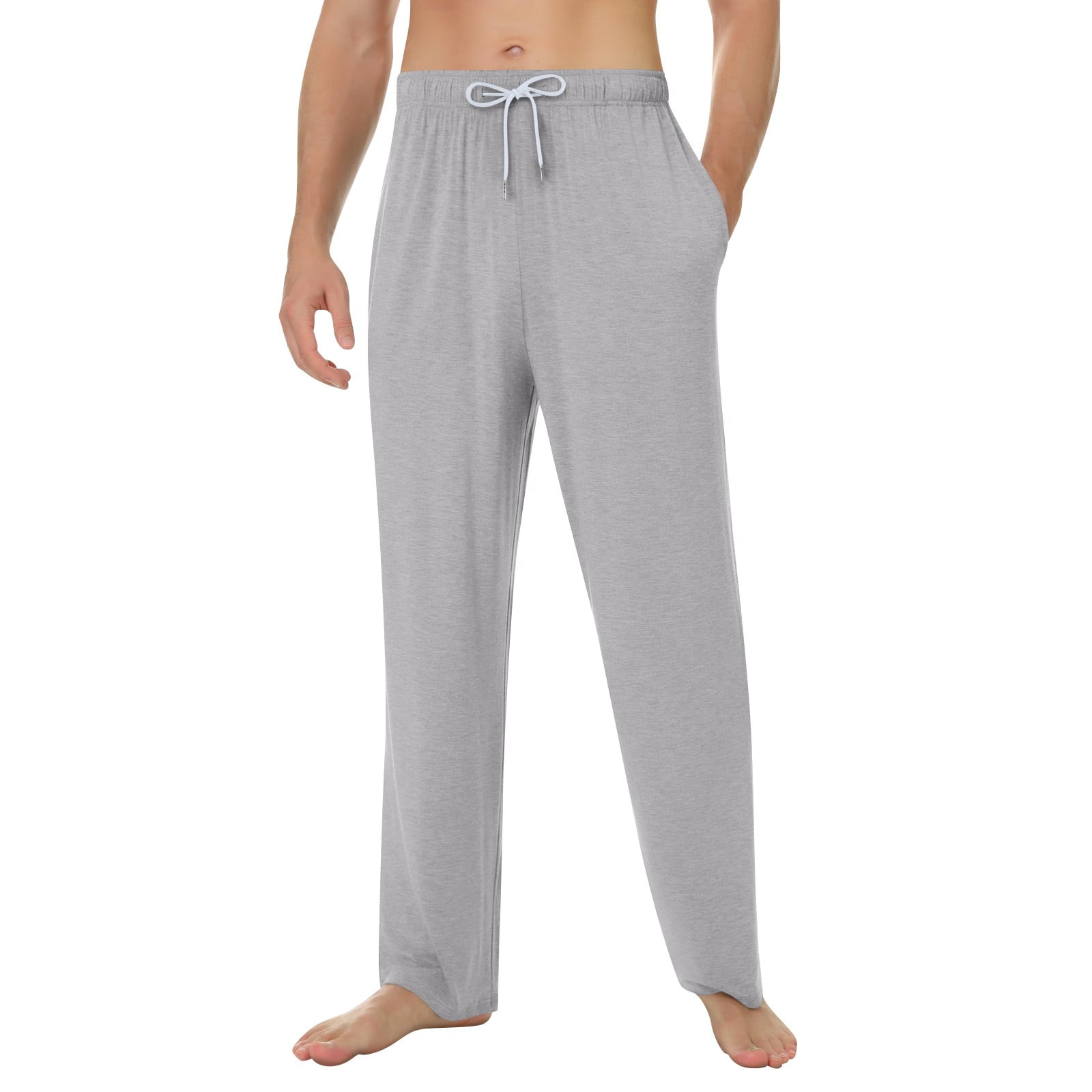CCRFTGI Pj Bottoms for Men Light Gray Night Pants for Men Fashion ...