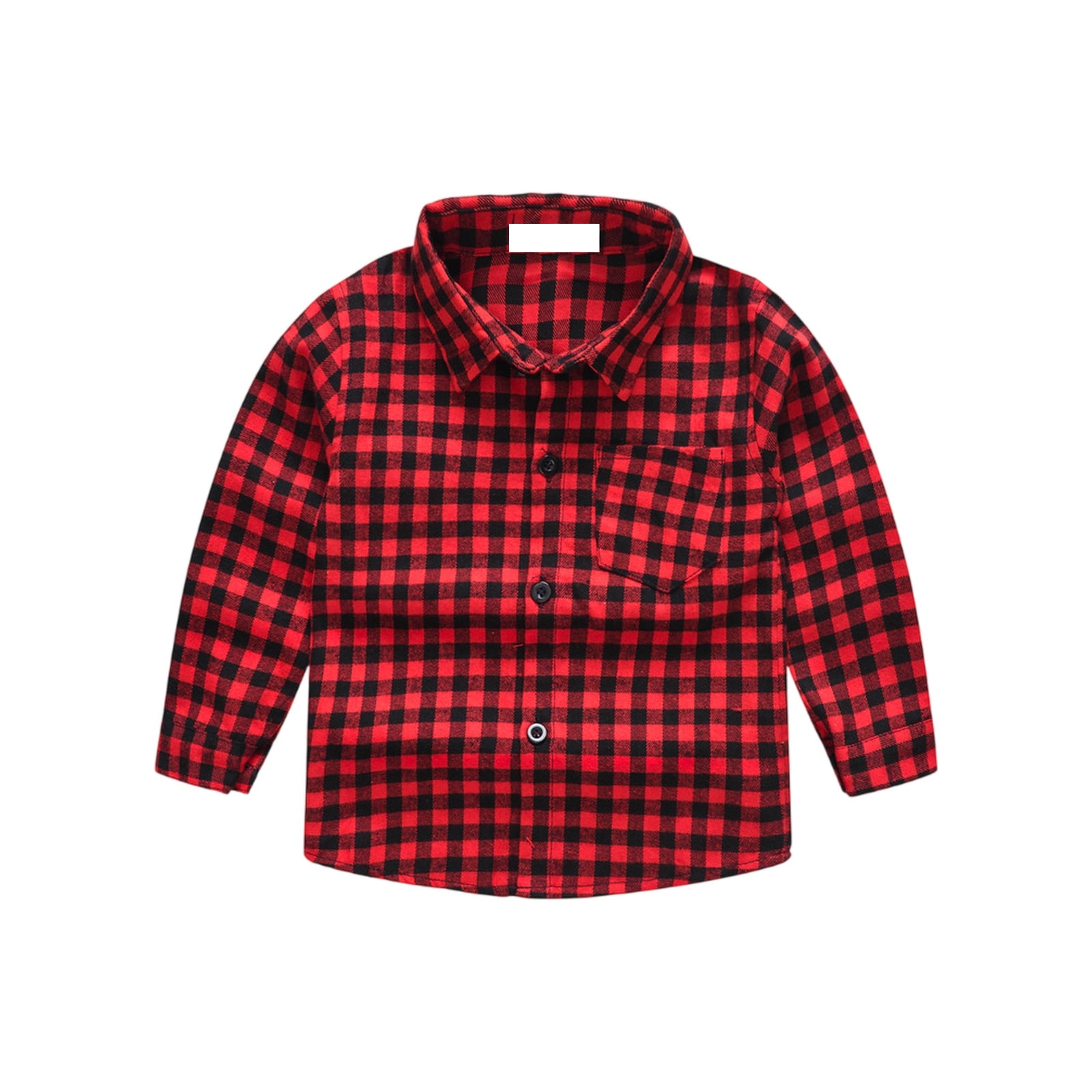 CCRFTGI Plaid Shirt for Boys Girls Essentials Long Sleeve Kids Clothes ...