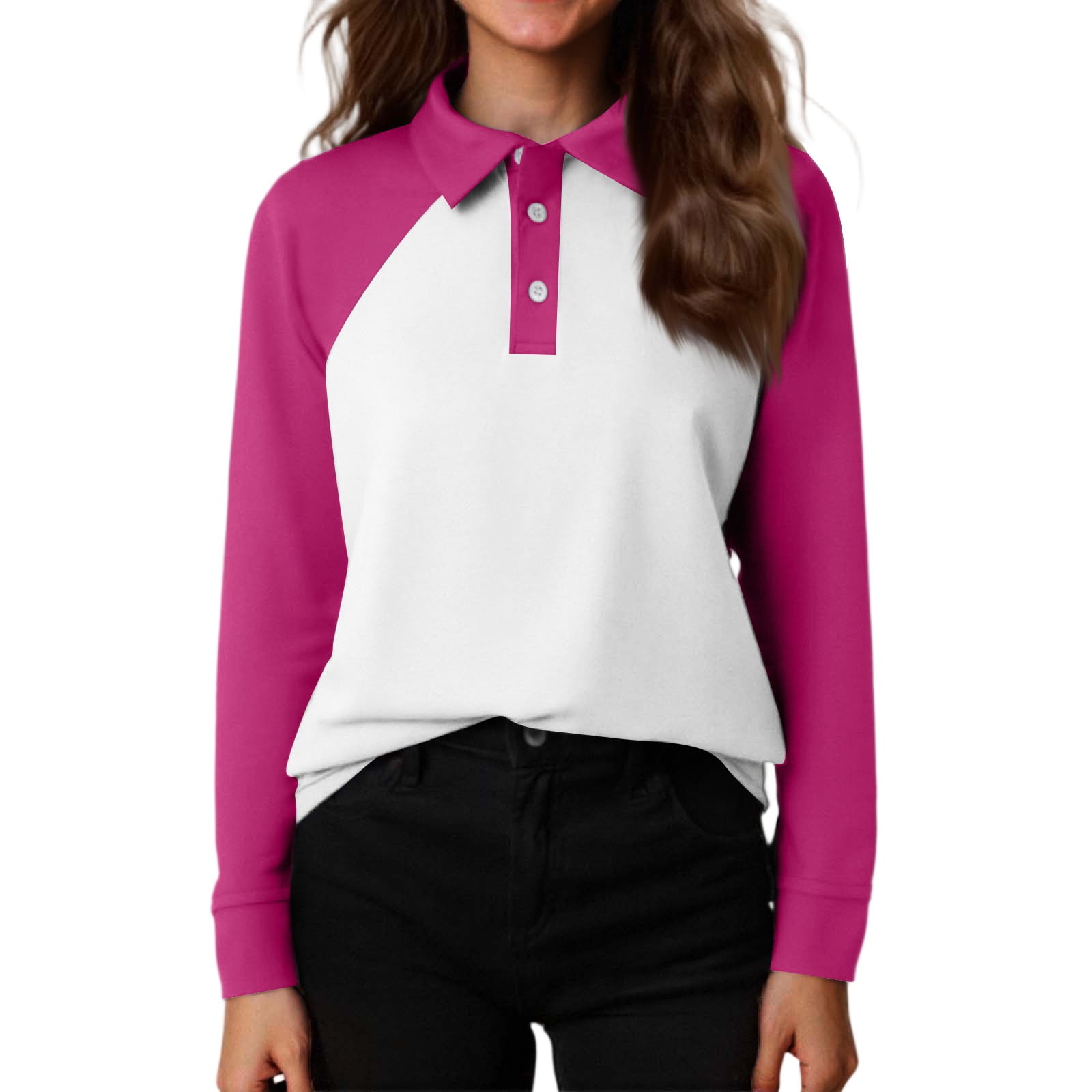 CCRFTGI Polo Shirts for Kids Girls 7-8 School Uniform raglan Color ...