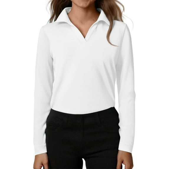 CCRFTGI Polo Shirts for Kids Girls Size 8 School Uniform Solid Color ...