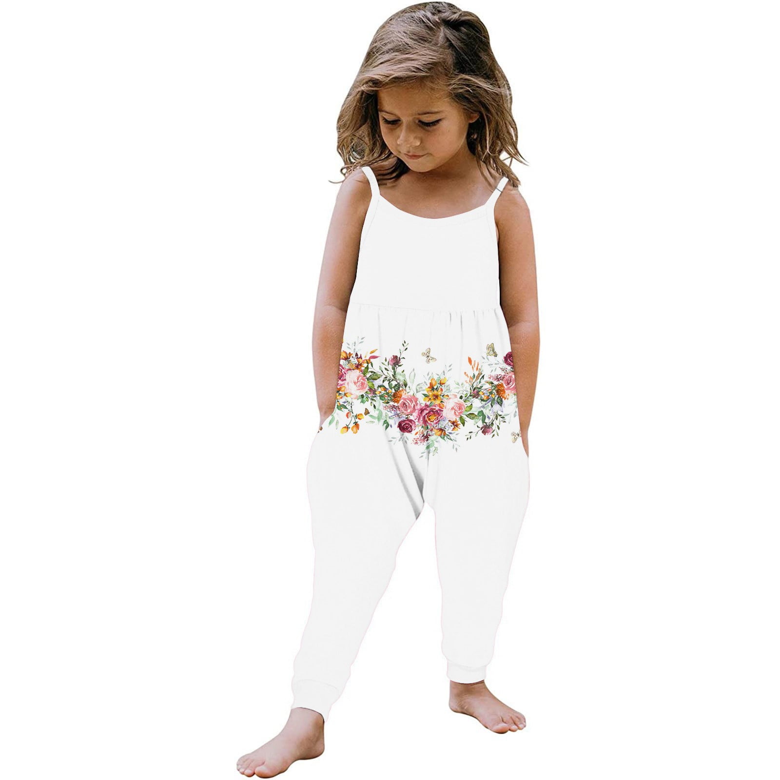 CCRFTGI Red Jumpsuit for Girls Fall Spaghetti Strap Rompers for Teens ...