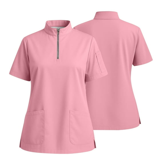 CCRFTGI Scrub Tops for Women Medical Mock NeckWorkwear Nursing Soft ...