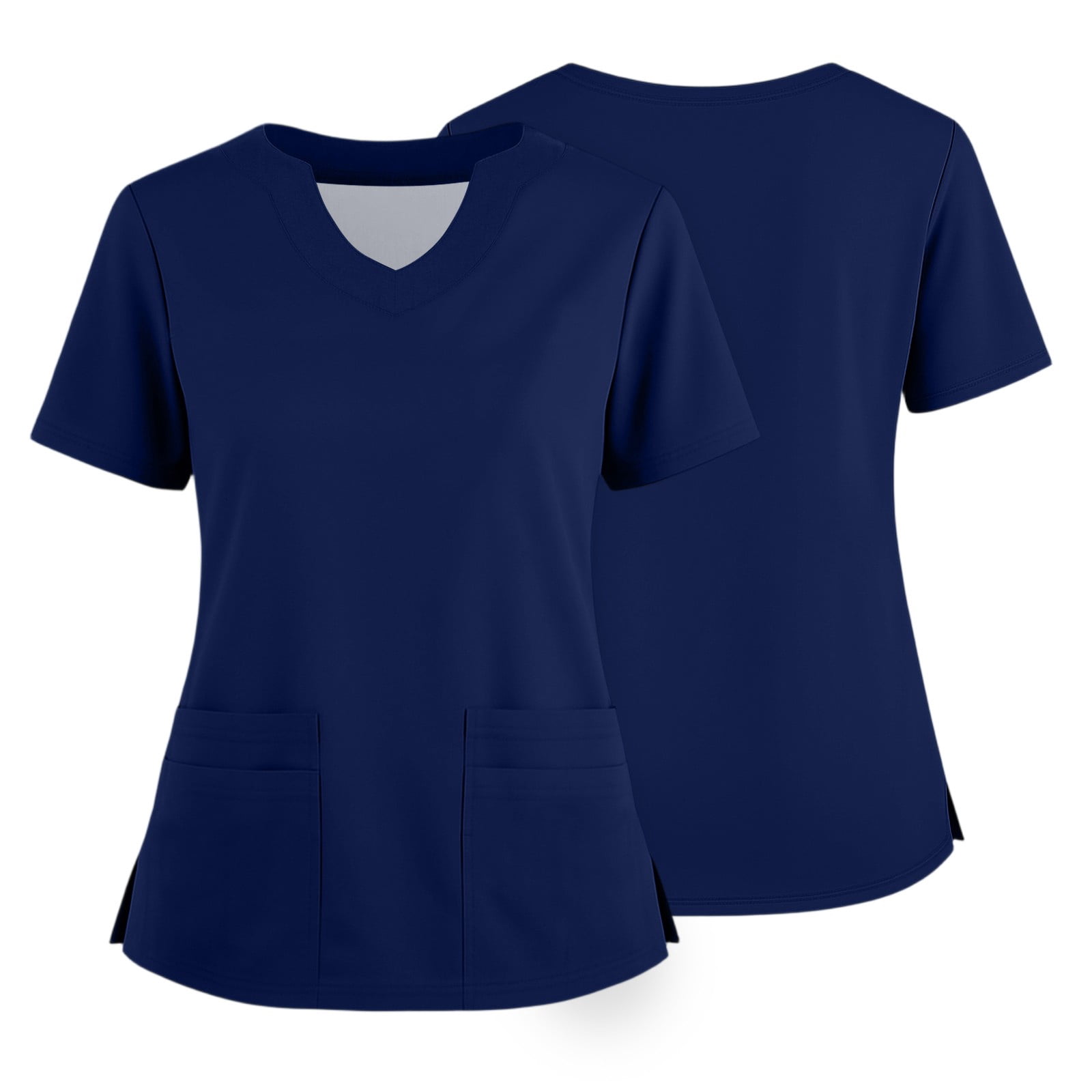 CCRFTGI Scrub Tops for Women Medical V Neck Workwear Nurse Soft Stretch ...