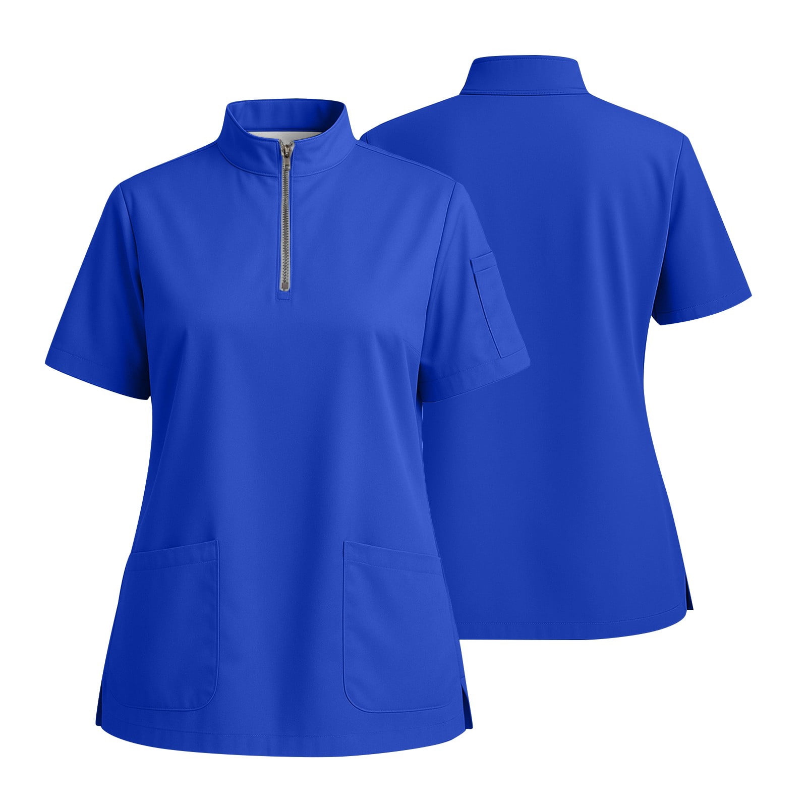 CCRFTGI Scrub Tops for Women Plus Size Medical Mock NeckUniforms Nurse ...