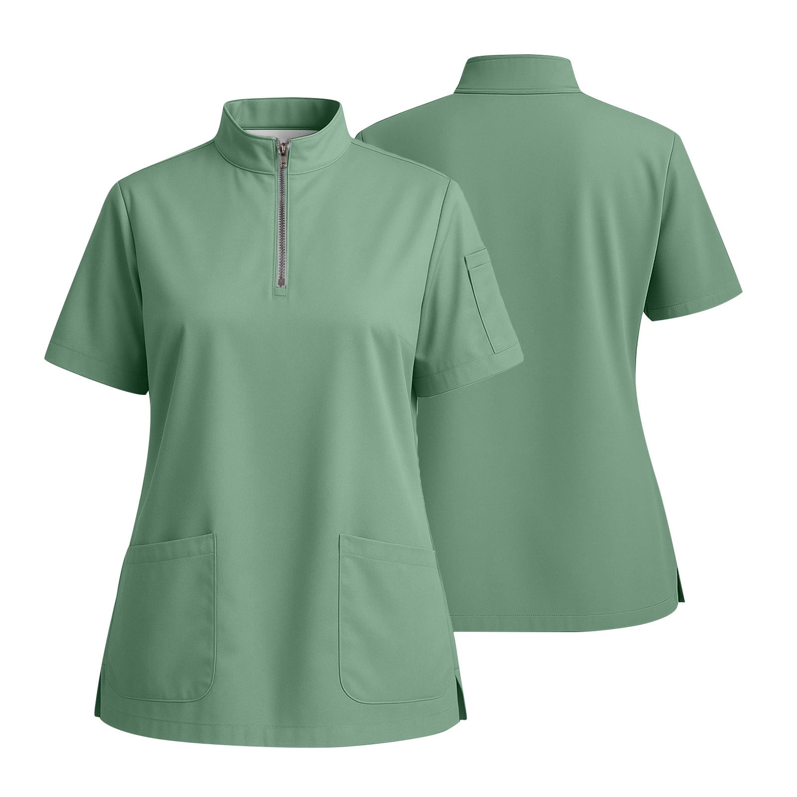 CCRFTGI Scrubs for Women Medical Mock NeckUniforms Nurse Stretch ...