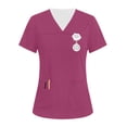CCRFTGI Scrubs for Women Medical V-Neck Uniforms Working Soft Stretch ...