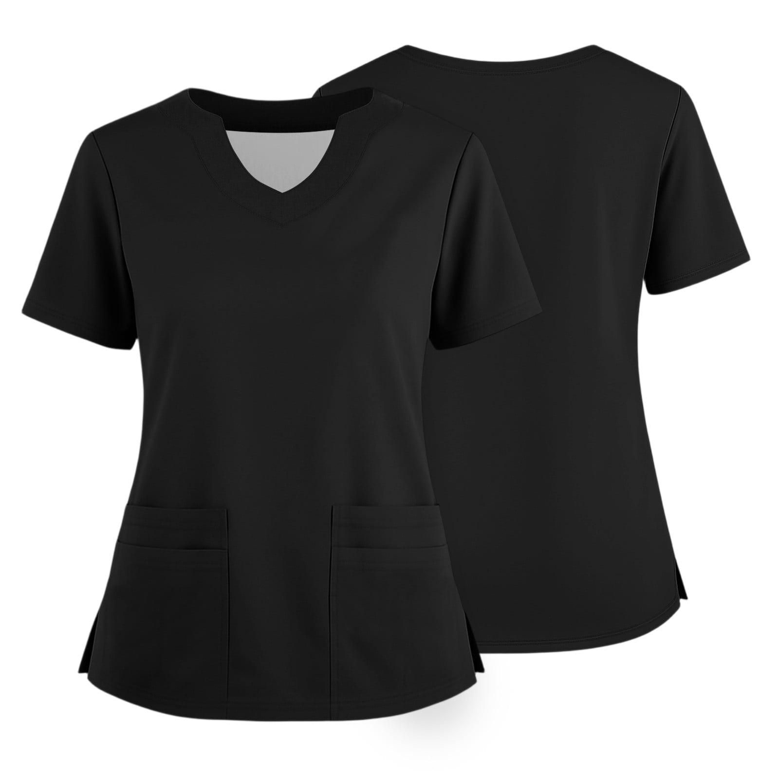 CCRFTGI Scrubs for Women Plus Size Medical V Neck Workwear Nurse ...