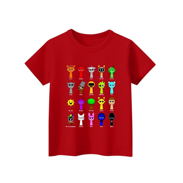 CCRFTGI Sprunki T Shirts for Girls Size 12-14 Graphic Short Sleeve ...