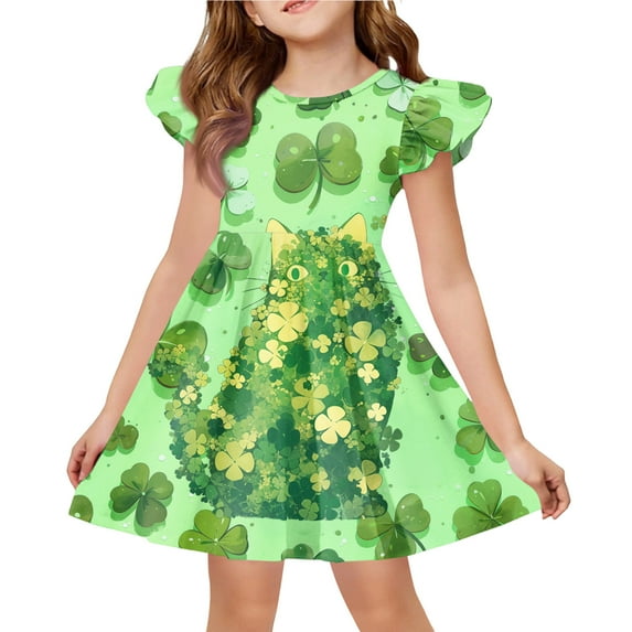 CCRFTGI St. Patrick's Day Dresses for Girls 10-12 Funny Lucky Irish ...