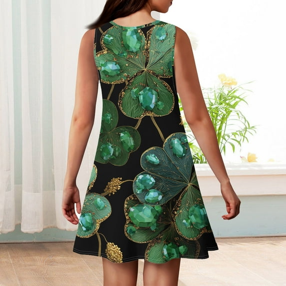 CCRFTGI St. Patrick's Day Dresses for Girls Size 8 Funny Irish Clover ...