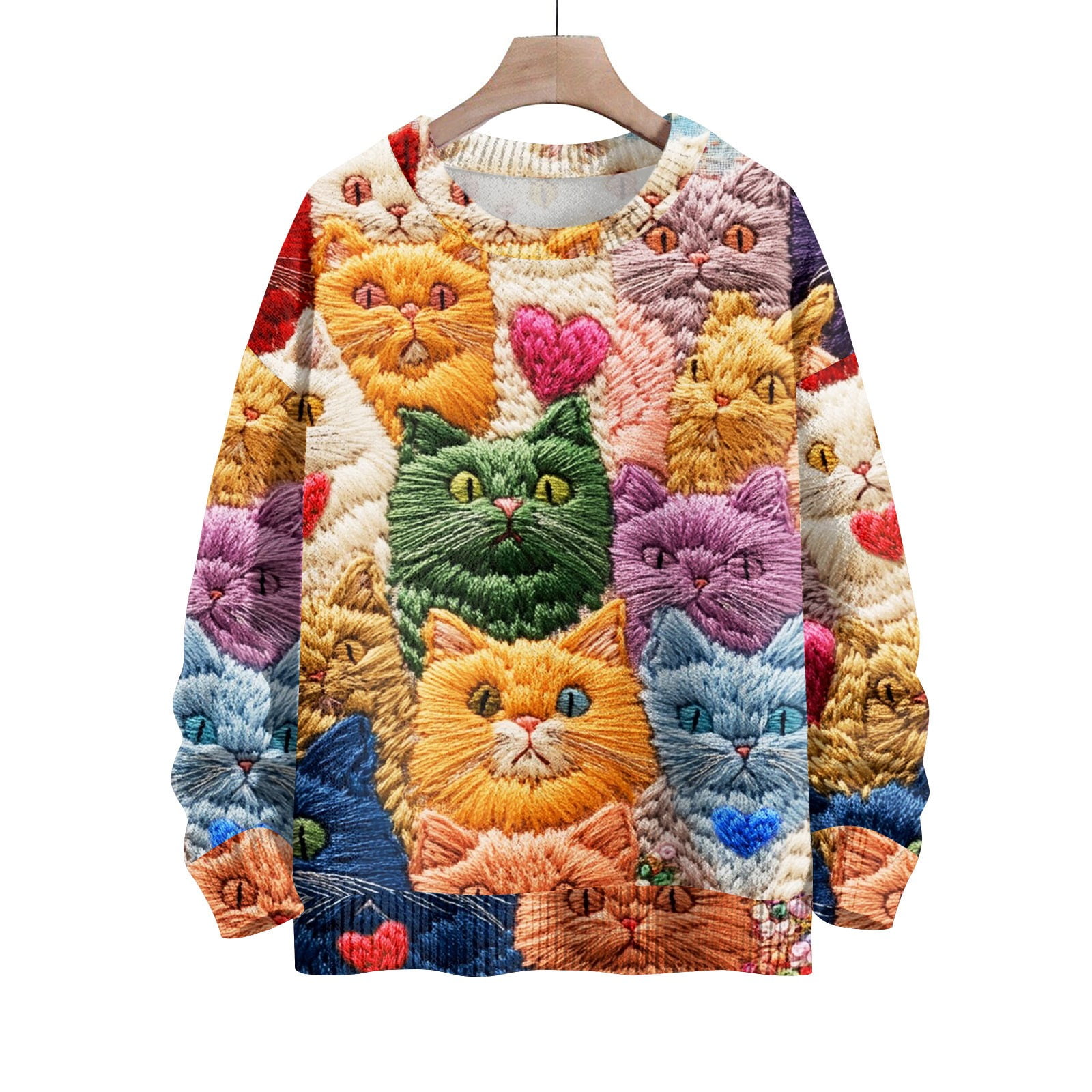 CCRFTGI Valentine's Day Girls Sweatshirt Size 8 Cute Print Pullover ...