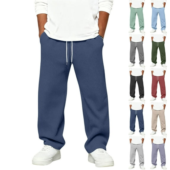 CCRFTGI Waffle Sweatpants for Girls Boys Size 7 Athletic Solid Color ...