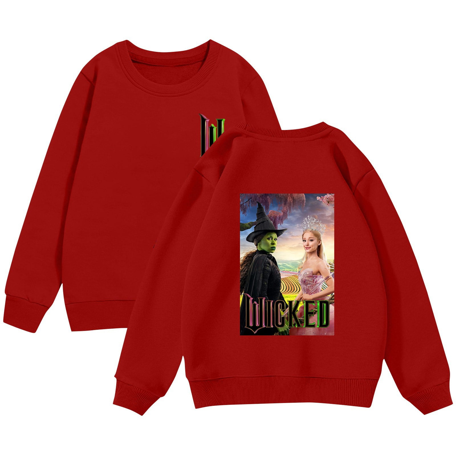 CCRFTGI Wicked Hoodie Girls Size 2-3 Wicked Sweatshirt Long Sleeve Crew ...