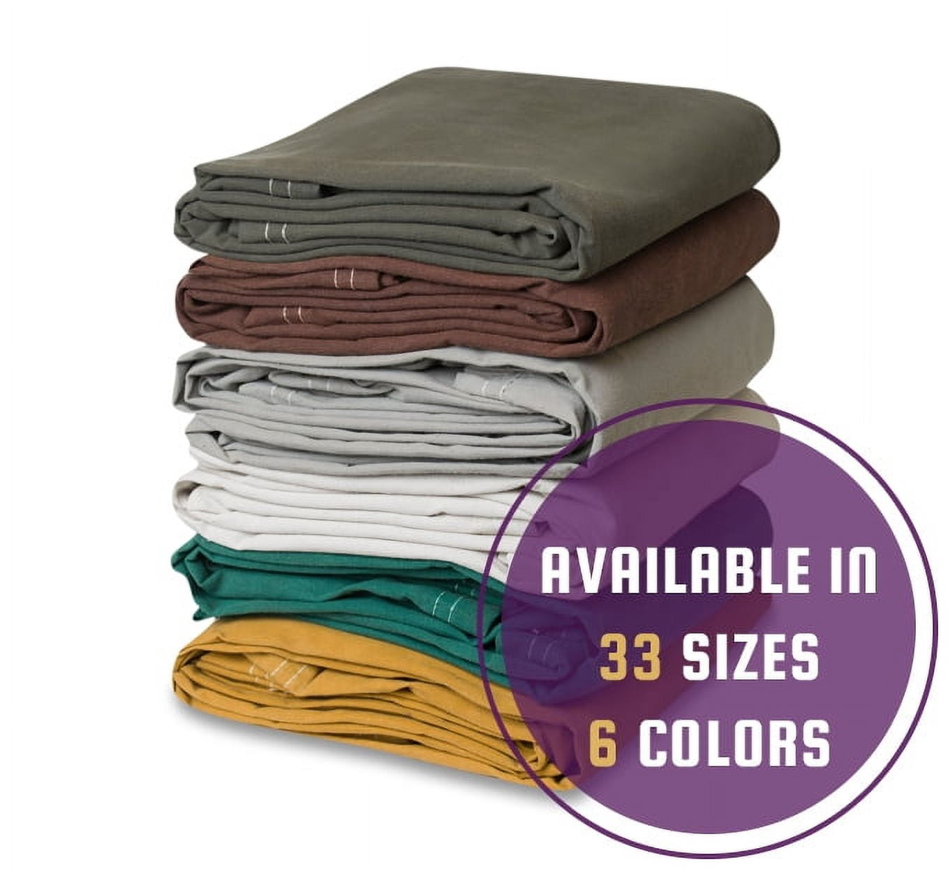 CCS Chicago Canvas Cotton Duck Tarp 10' x 12', Heavy Duty, Grommets ...