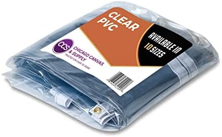 CCS Waterproof Clear PVC Tarp Cover – Extra Heavy Duty 20 Mil Tarpaulin ...