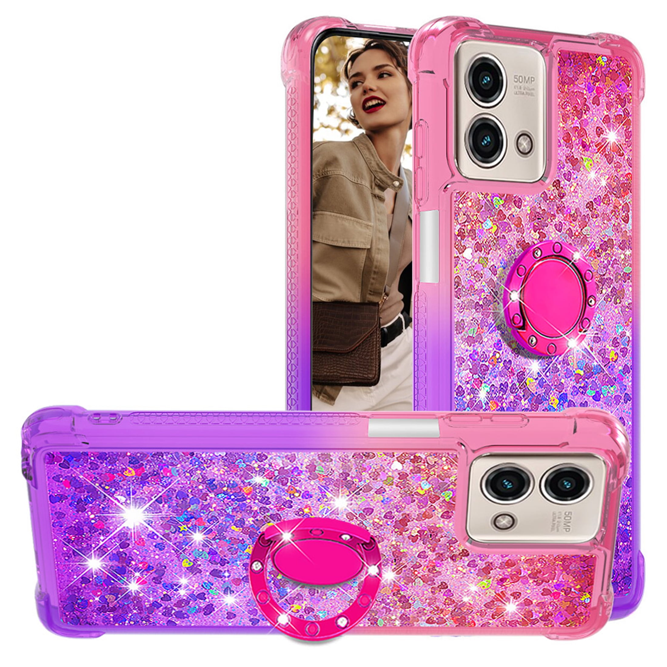 CCSmall for Motorola G Stylus 5G 2023 Clear Case Glitter for Girls ...