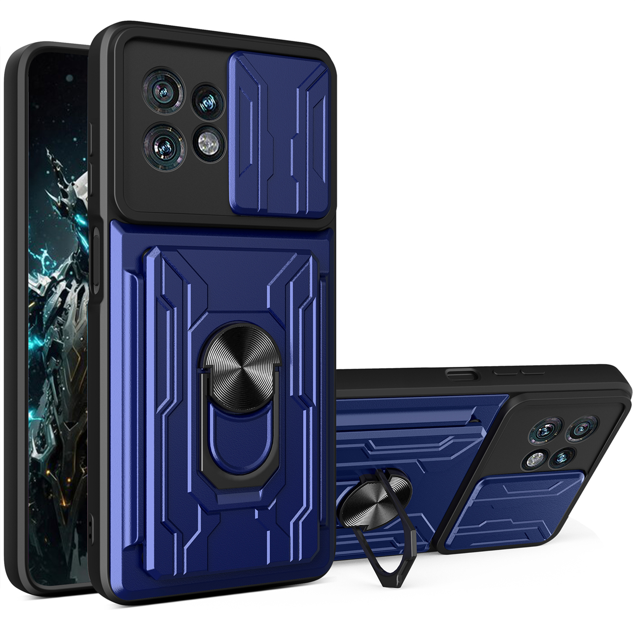 CCSmall for Motorola Moto Edge 40 Pro Case with Slide Camera Cover ...