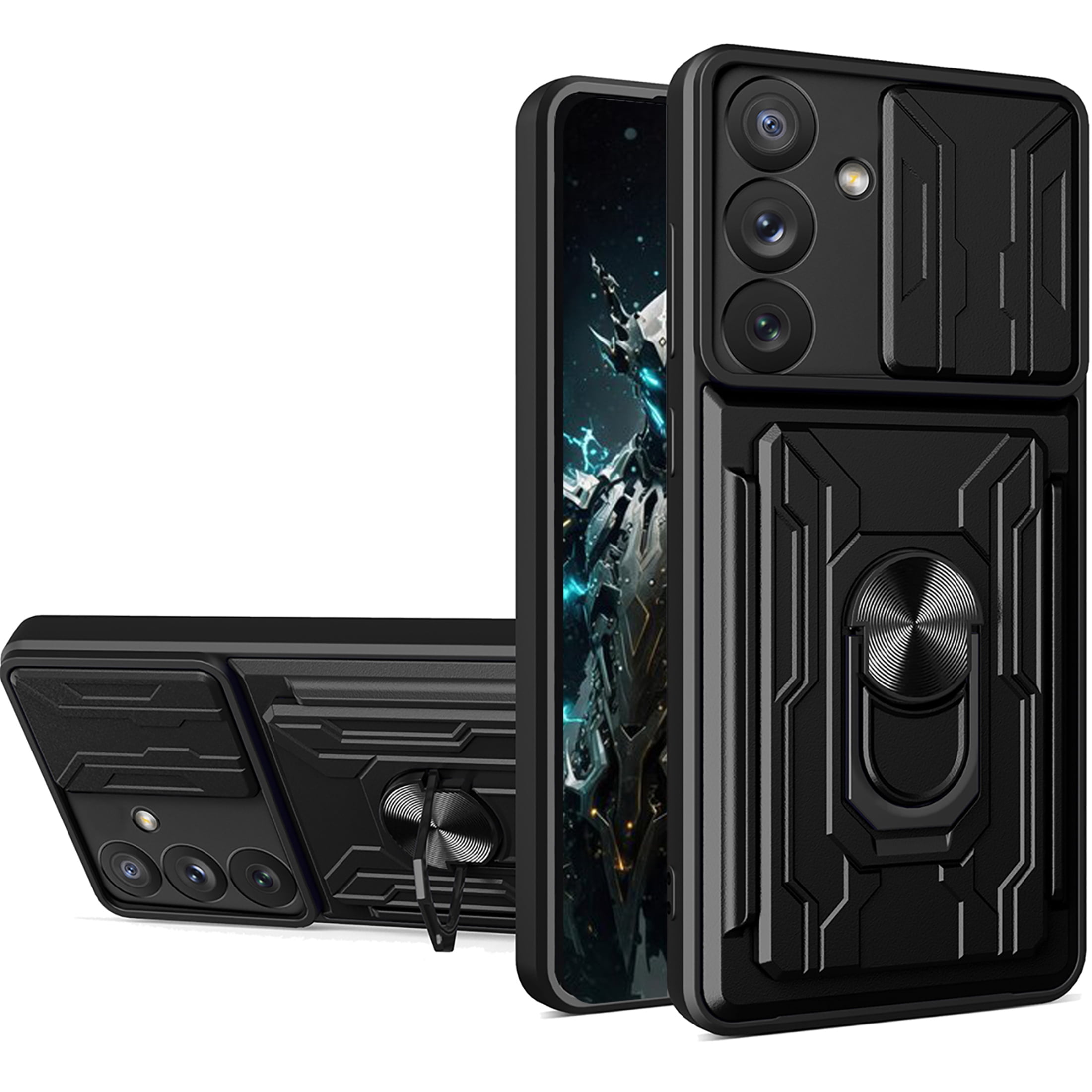 CCSmall for Samsung Galaxy S23 FE Case (S23) with Slide Camera Cover ...