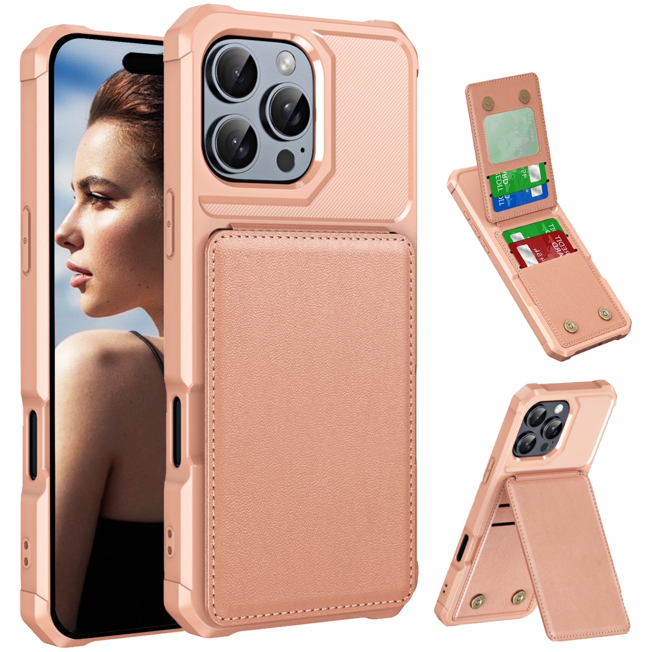 CCSmall Wallet Case for Apple iPhone 16 Pro with Card Holder for Women ...