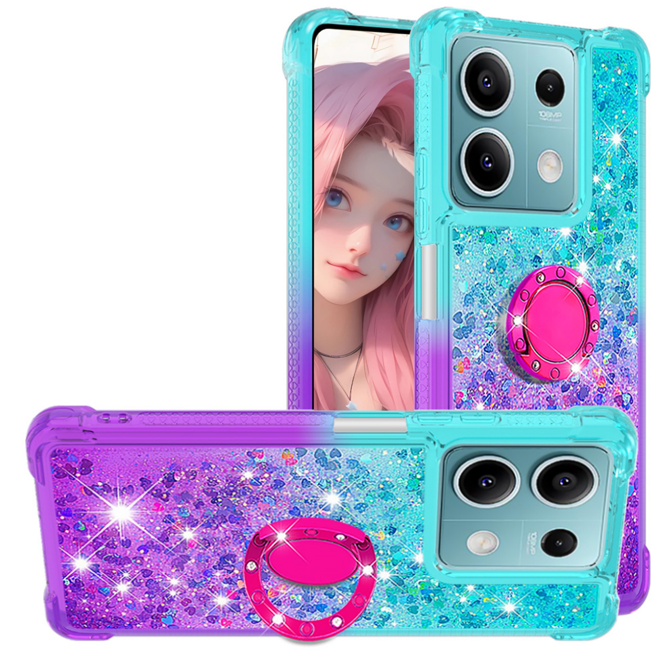 CCSmall for Xiaomi Redmi Note 13 5G Cute Case with Kickstand for Girls ...