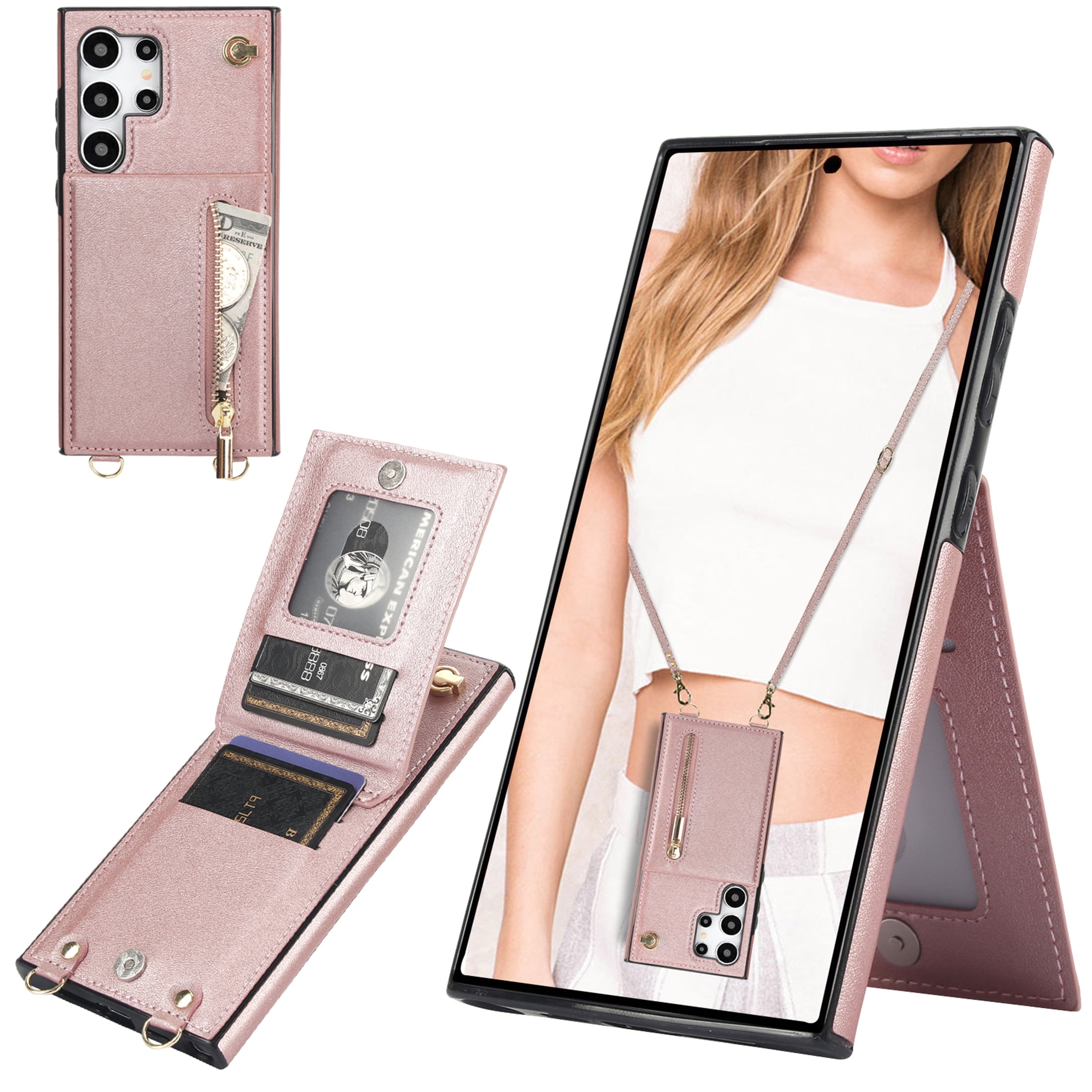 CCSmaller Crossbody Wallet Case for Samsung Galaxy S24 Ultra (Not S24 ...