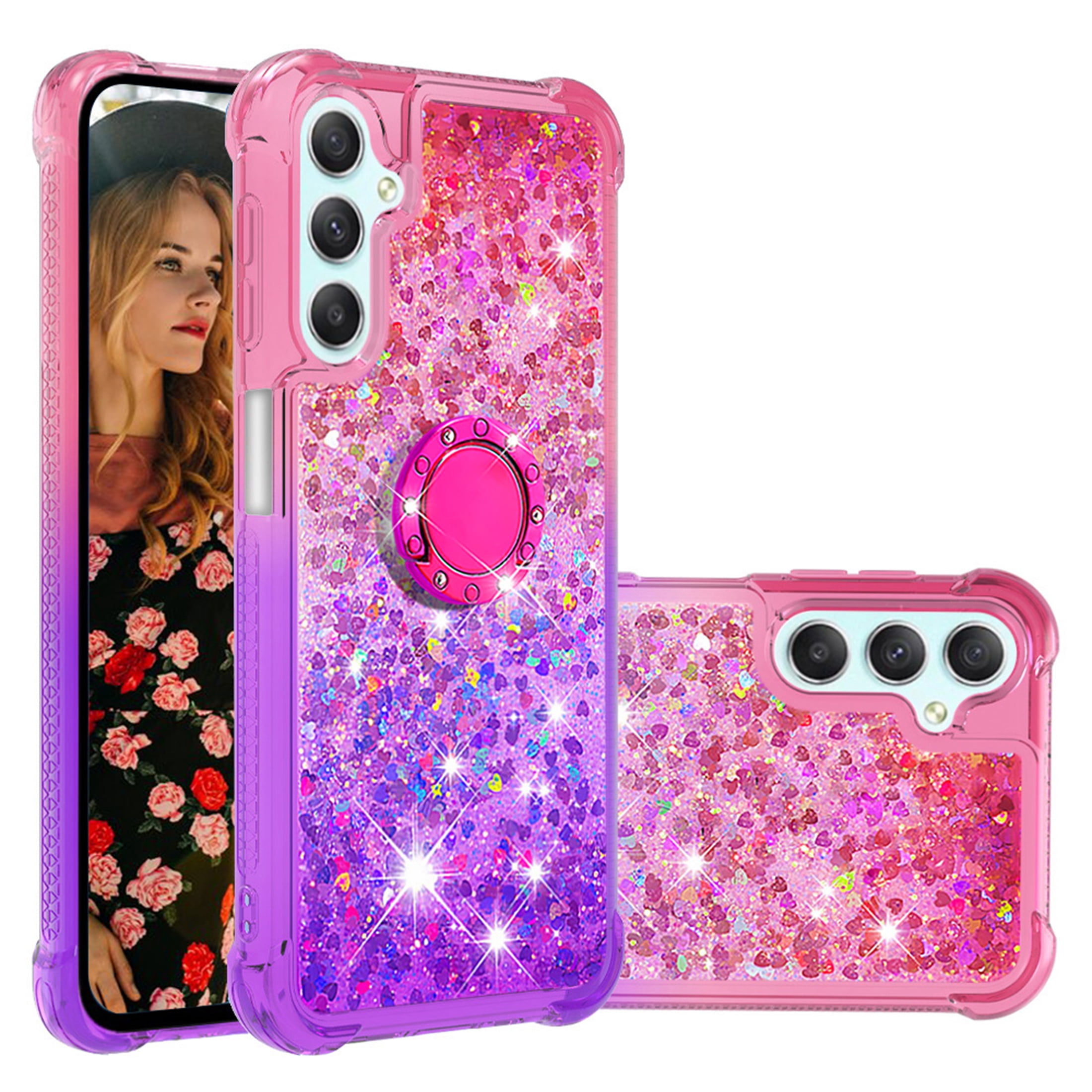 CCSmaller for Samsung Galaxy A25 5G Clear Case Glitter for Girls Women ...