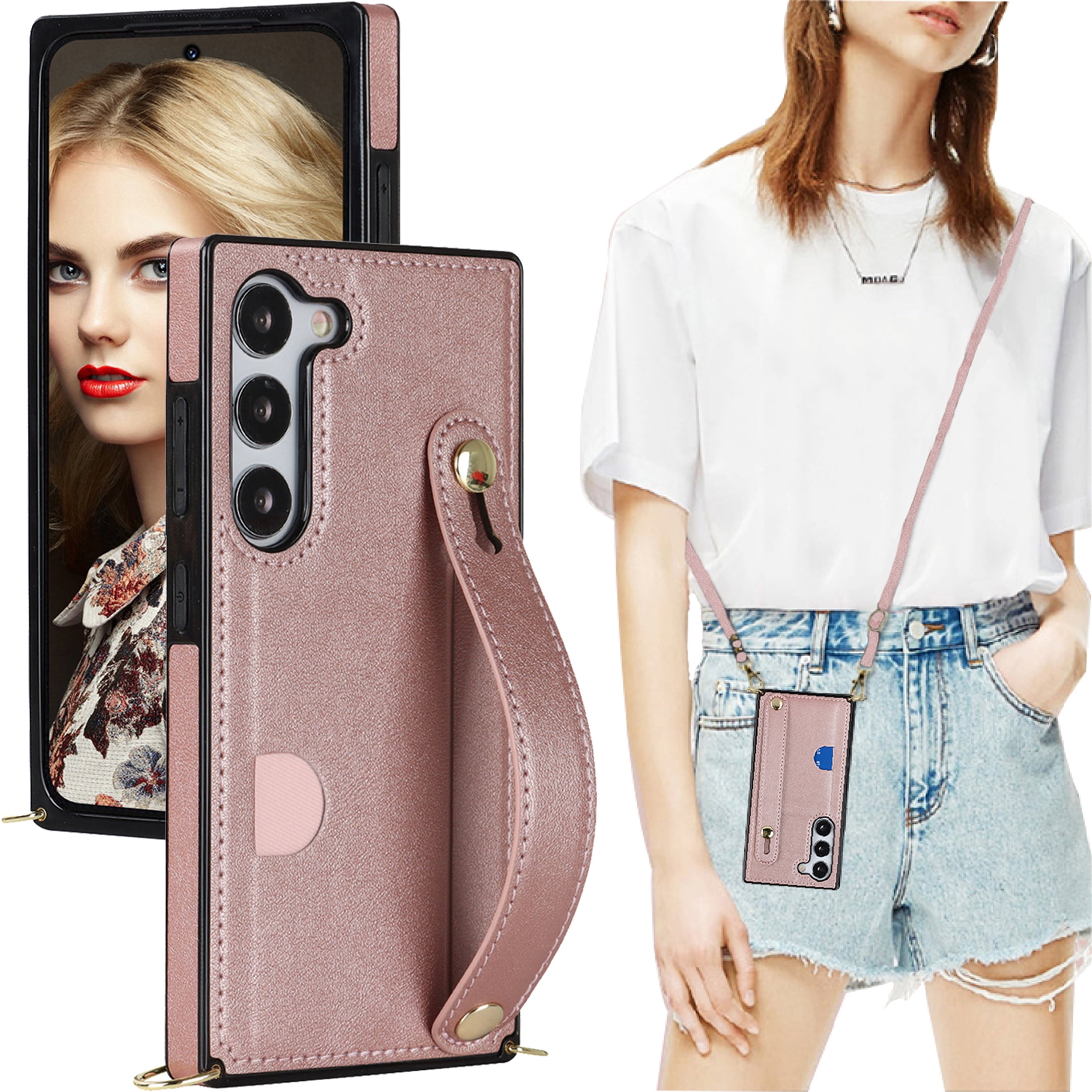 CCSmaller for Samsung Galaxy S23 Case with Card Holder for Women, Phone ...