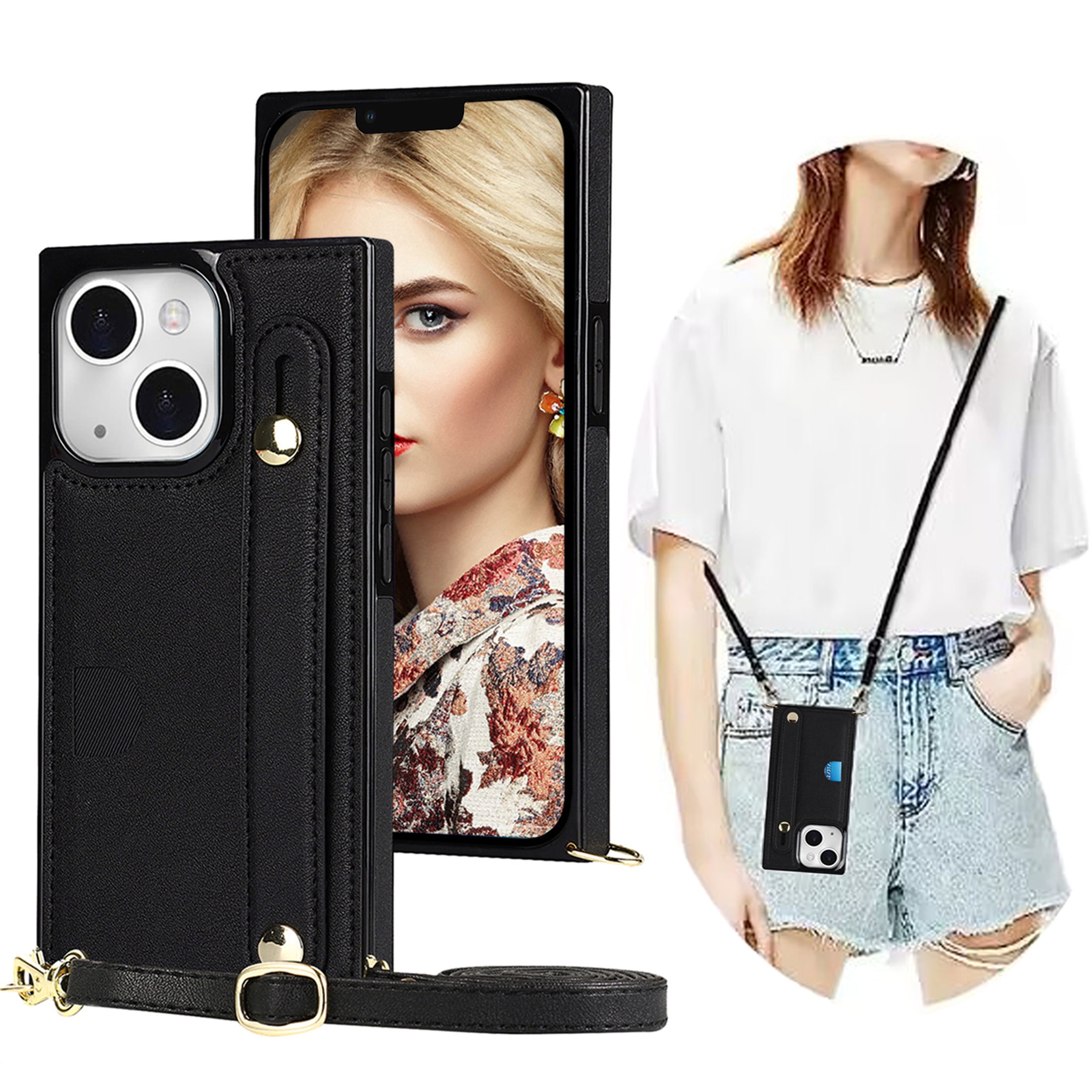 CCSmaller for iPhone 15 Case with Card Holder for Women, Phone Case ...