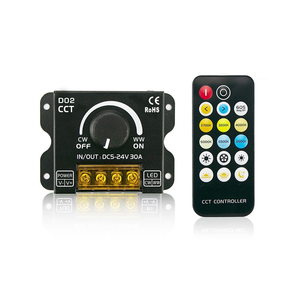 CCT RF Remote Controller PWM Dimming Color Temperature Dimmer Switchfor ...