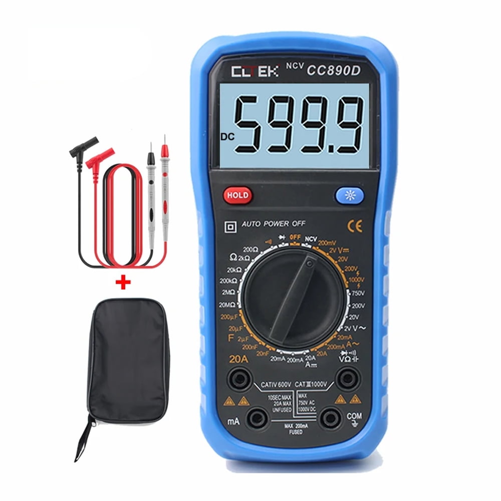 CCTEK CC890D Voltmeter Digital Multimeter Electric Tester Electrician ...