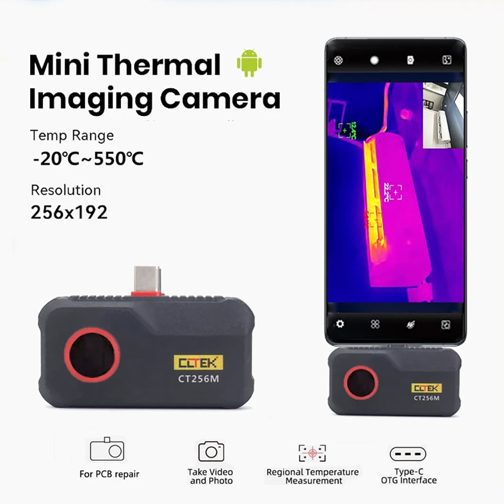 CCTEK CT256M, Thermal Imager, Thermal Camera For Android Phone Imaging ...