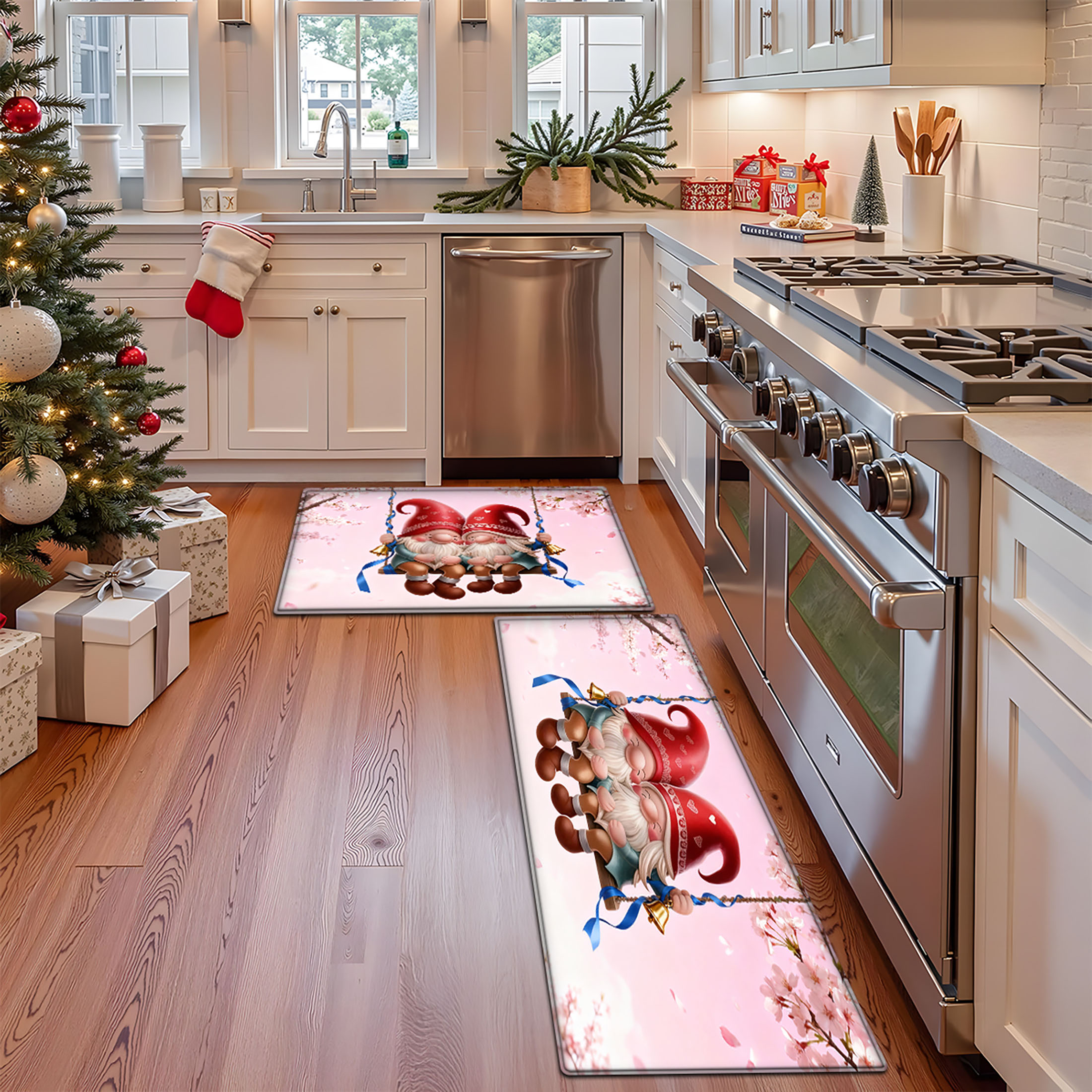 CCTFS Dwarf Swing Cherry style Valentine's Day decorative floor mat ...