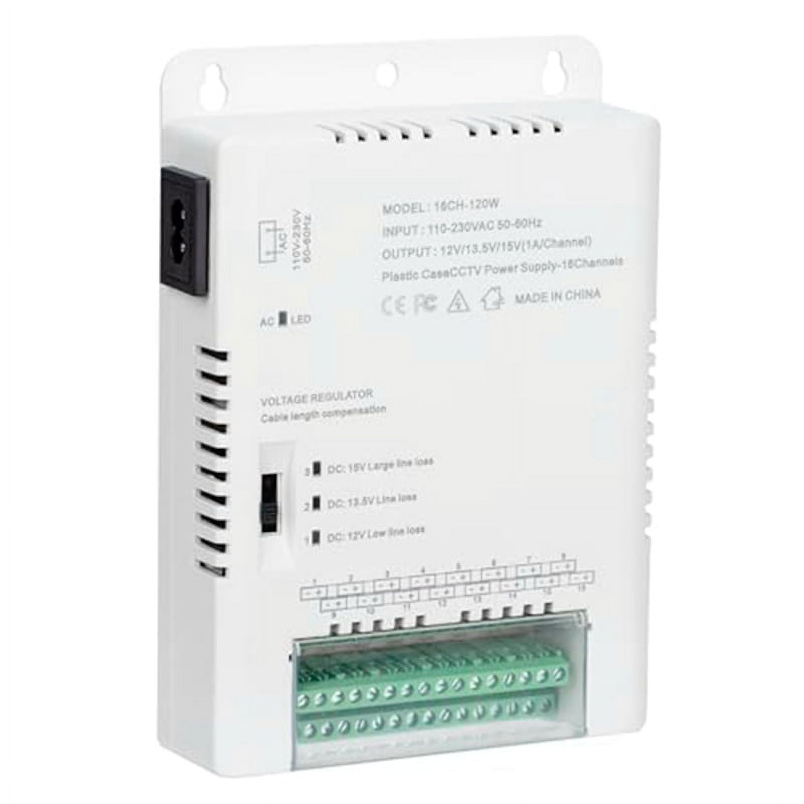 CCTV Camera Power Supply Distribution Power Supply 90V-264VAC Input to ...