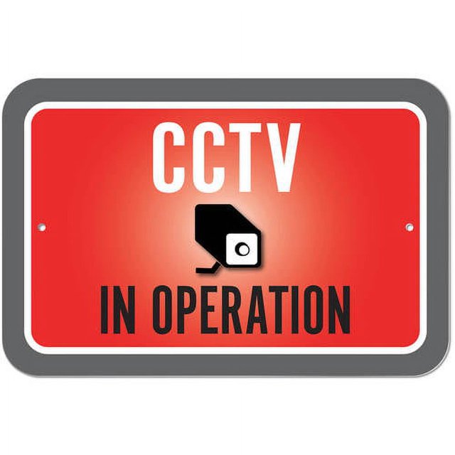 CCTV In Operation Closed Circuit Television Sign - Walmart.com