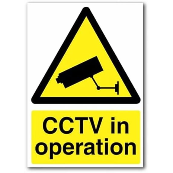 CCTV In Operation Sign CCTV Signs Hazard Identification Signs Metal Tin ...