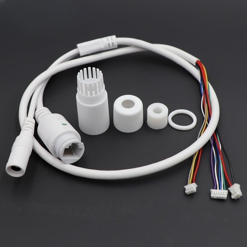 CCTV POE IP network Camera PCB Module video power cable Withe, 65cm ...
