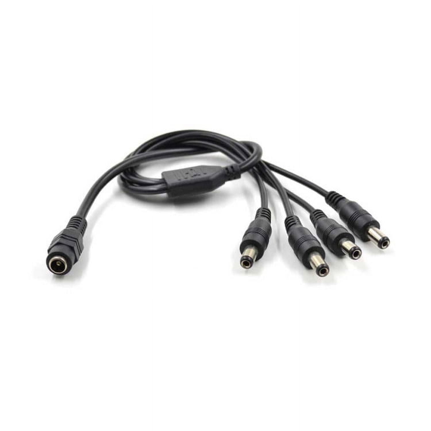 CCTV Security Camera 5.5/2.1mm 1 to 4 Port Power Splitter Cable ...